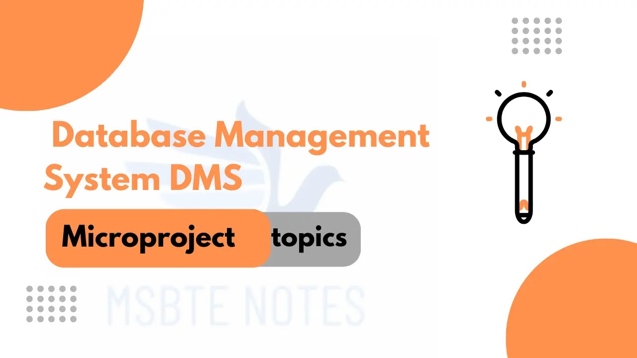 22319 Database Management System Dms Microproject Pdf